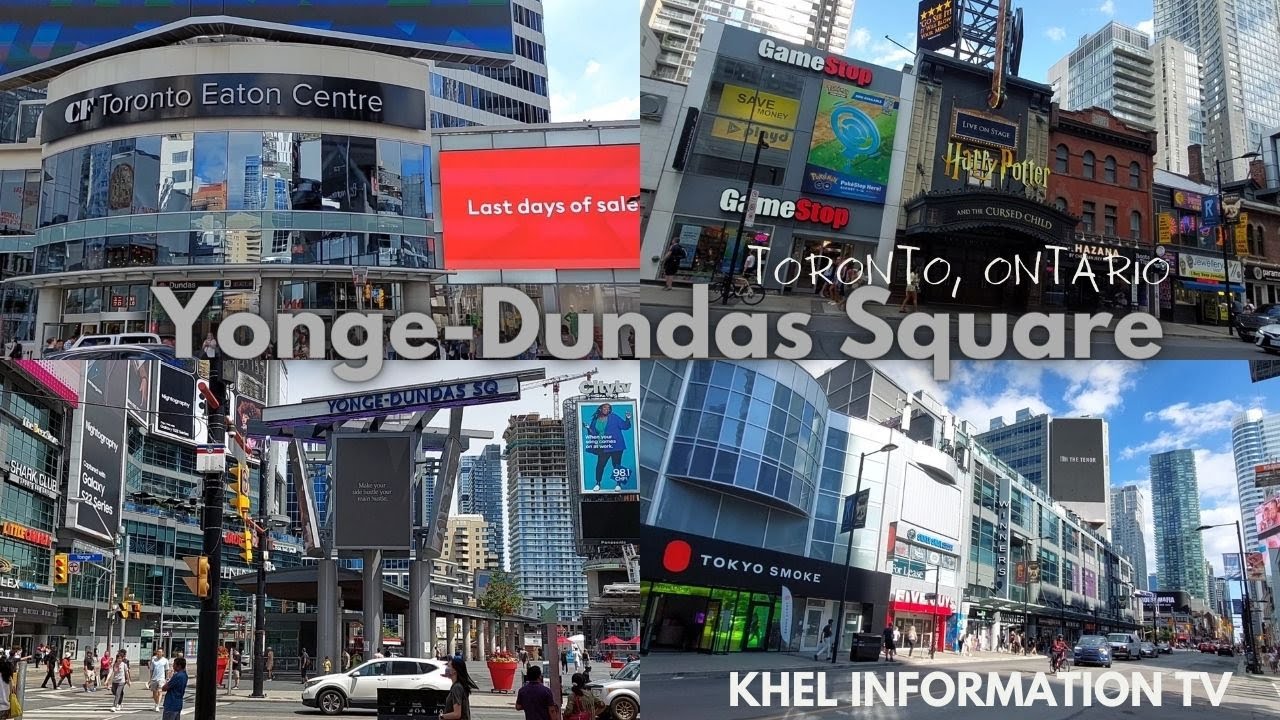 LET'S EXPLORE YONGE-DUNDAS SQUARE | SANKOFA SQUARE IN TORONTO DOWNTOWN ...
