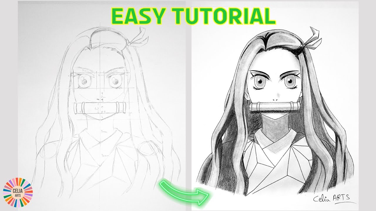 How to Draw Nezuko Step by Step - Nezuko Drawing - YouTube