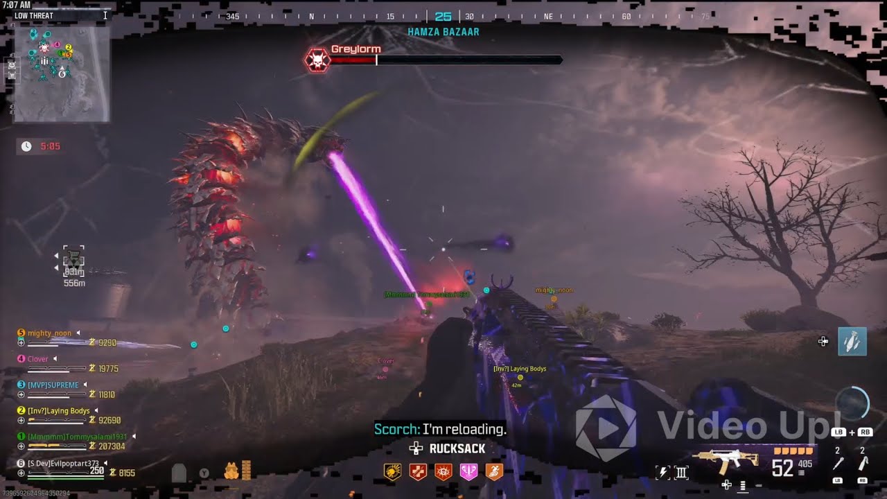 MW3 Zombies Greylorm (Red Worm Boss) 6-man Squad - YouTube