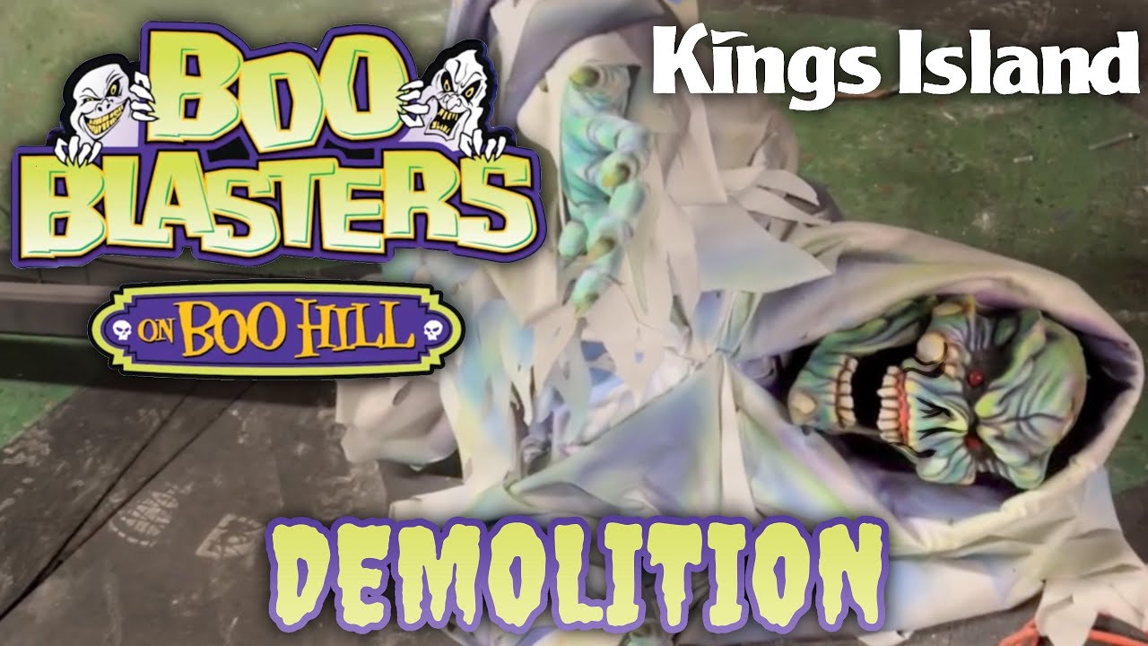Boo Blasters on Boo Hill Demolition | Kings Island - YouTube