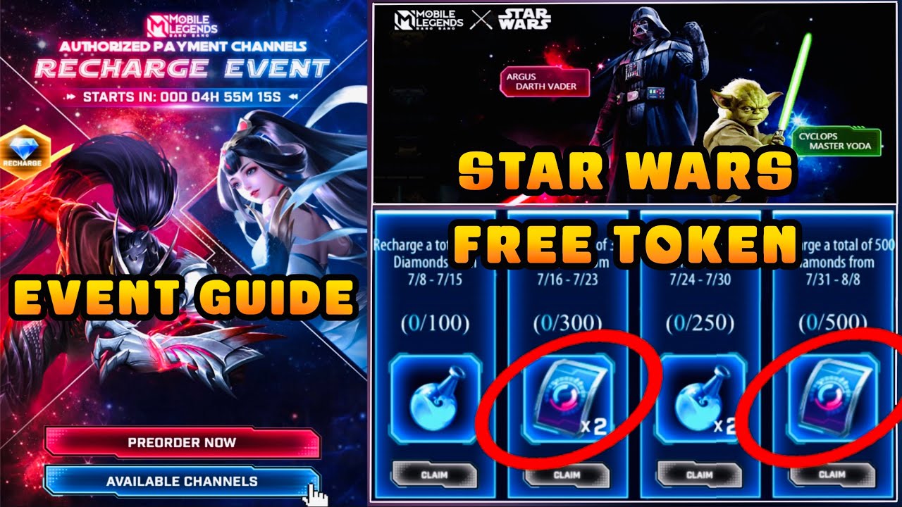 Authorized Payment Channels Recharge Event Guide | Get Galactic Ticket ...