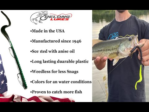 Delong Lures Twister Tail Weedless KILR Worm for Bass - YouTube