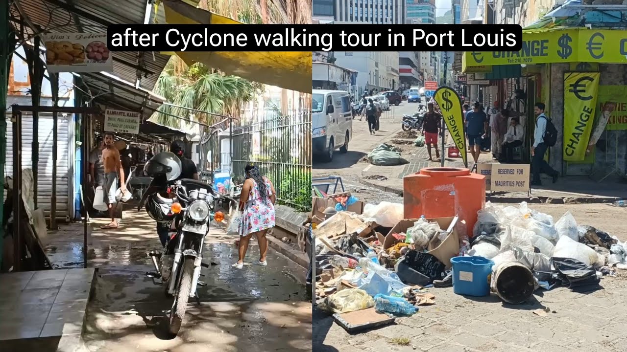 walking tour in Port Louis after Belal Cyclone 🥲 - YouTube