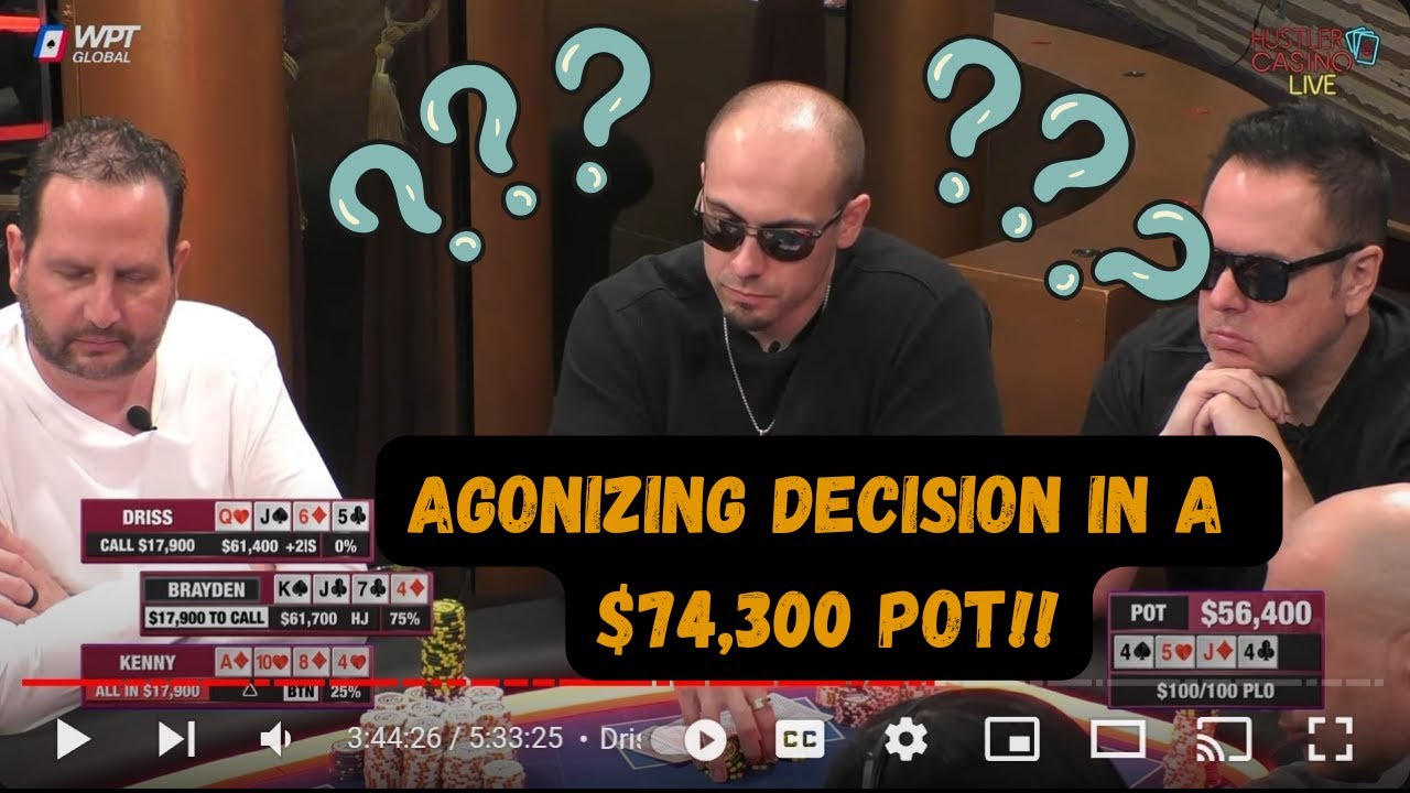 Playing MULTIWAY POTS in PLO!! PLO Hand Review #2 of Hustler Live PLO ...