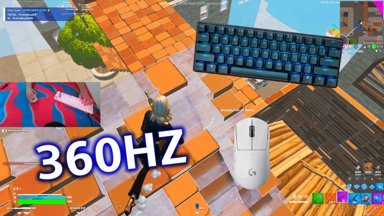 $200 Custom Keyboard ASMR Chill🤩 Satisfying Gameplay Keyboard Fortnite ...