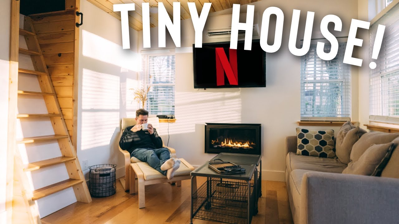 House Transformation to Tiny House! | Modern Minimalist Airbnb Tiny ...