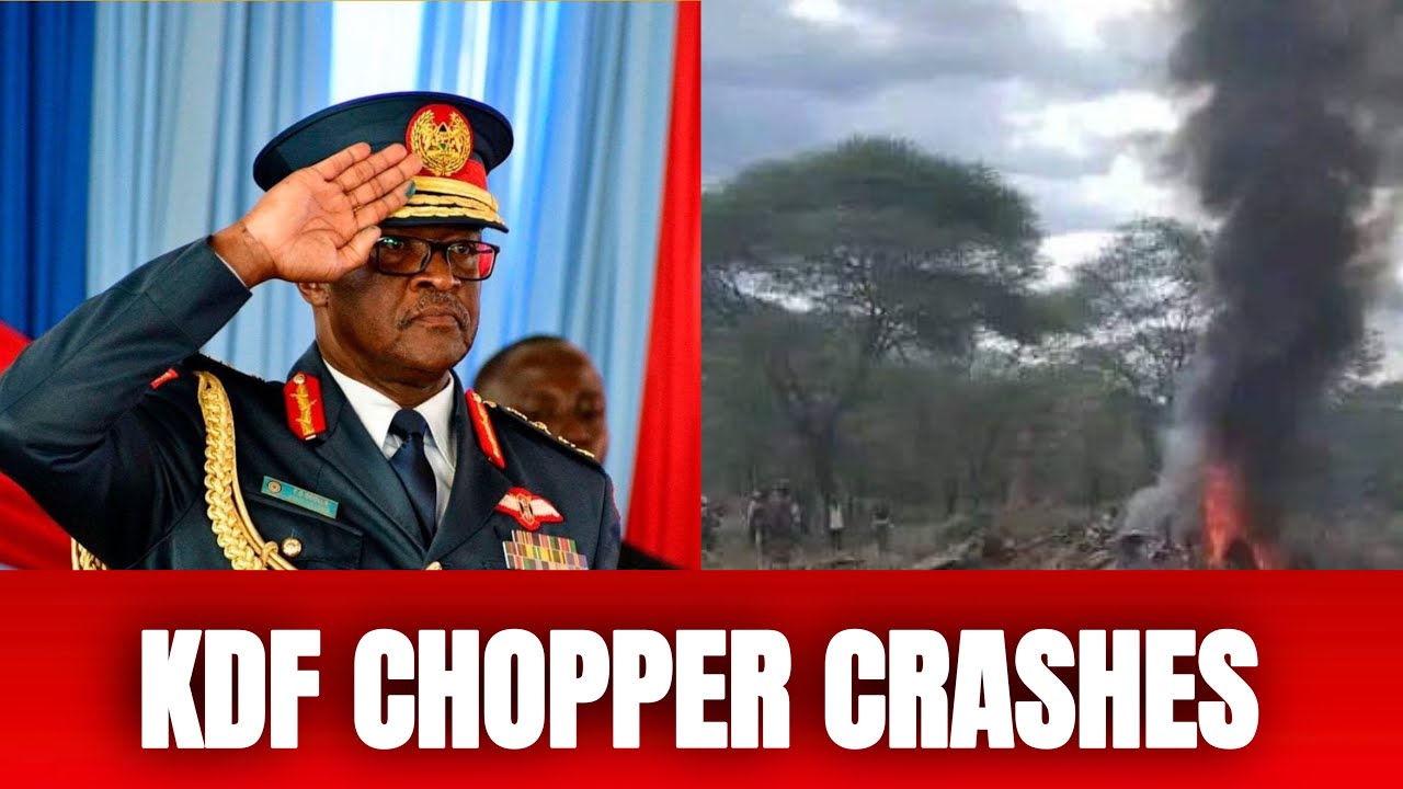 BREAKING: KDF Chopper Crashes in West Pokot - YouTube