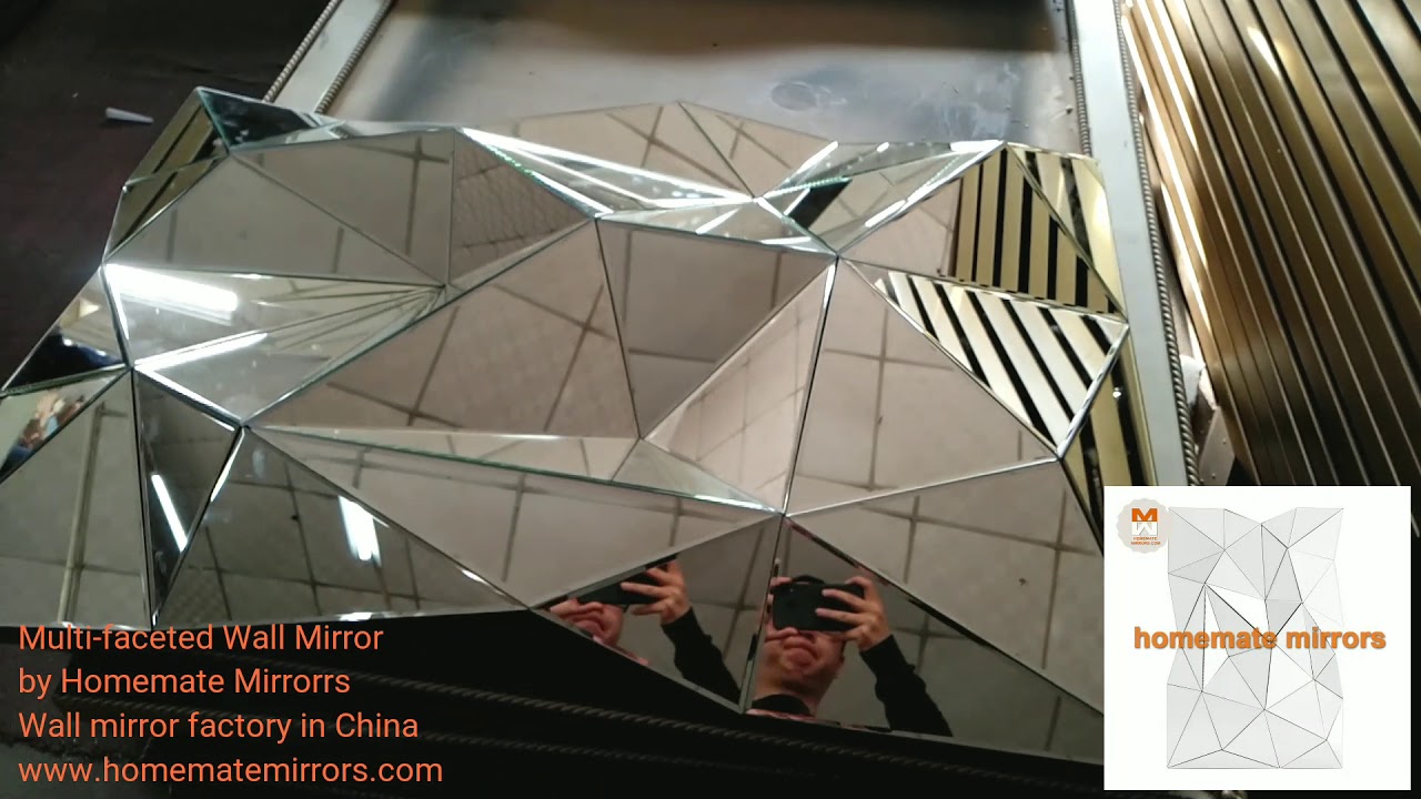 Beautiful Decorative Multi-Faceted Wall Mirror - YouTube