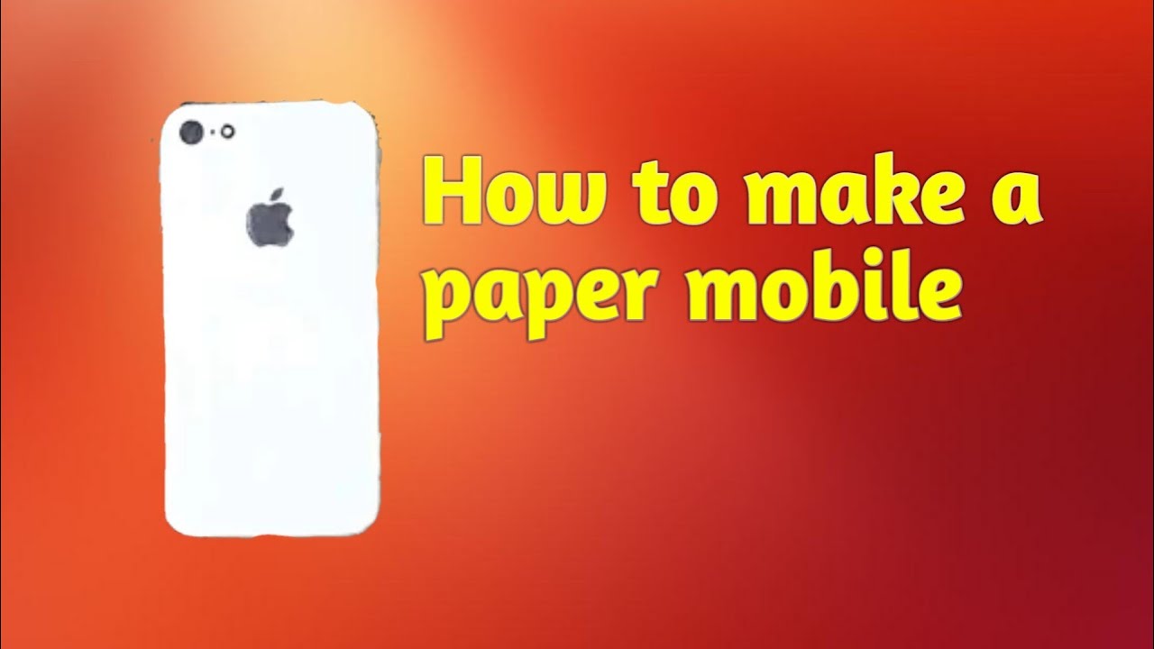 How To Make A paper mobile - YouTube