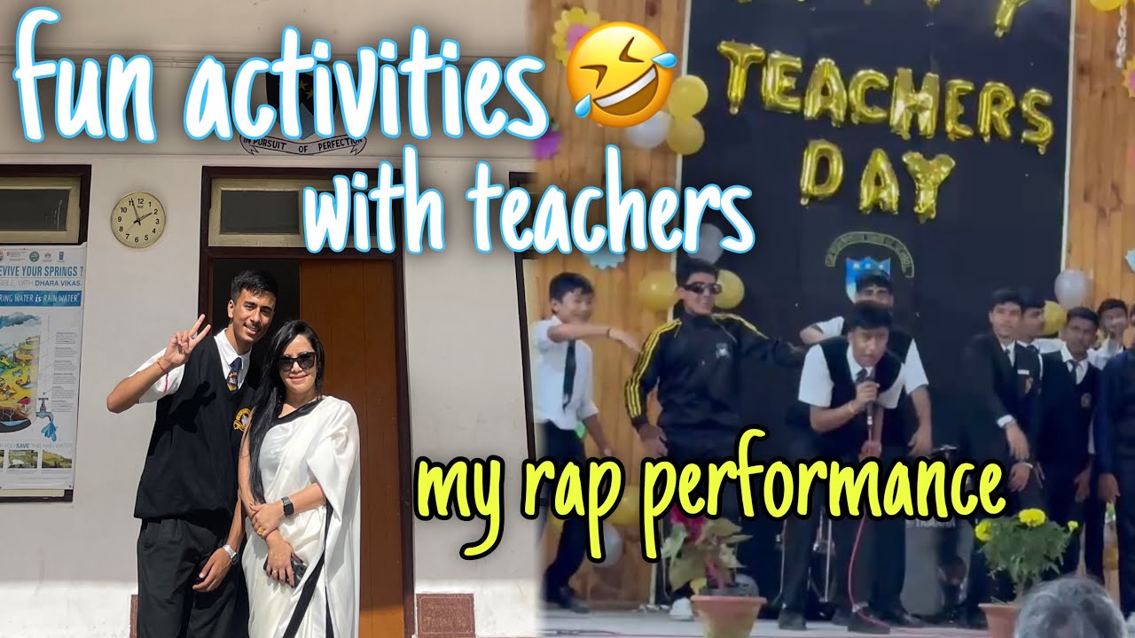 Dancing, Creating Memories with Teachers *WHOLE SCHOOL VIBING ON MY RAP ...