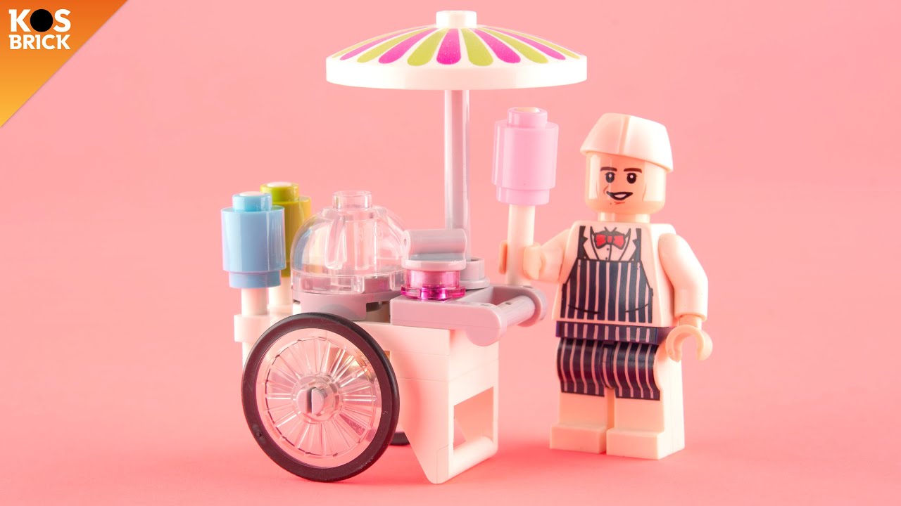Lego Cotton Candy Cart Vehicles (Tutorial) - YouTube