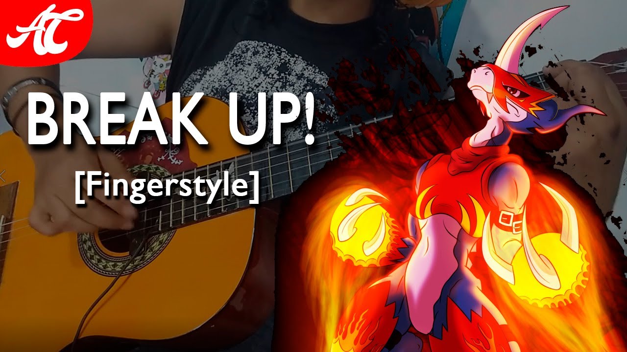 Break Up! - Digimon 02 [Fingerstyle guitar cover] - YouTube
