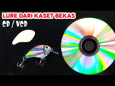 Membuat Umpan Mancing Dari Kaset CD/VCD Bekas