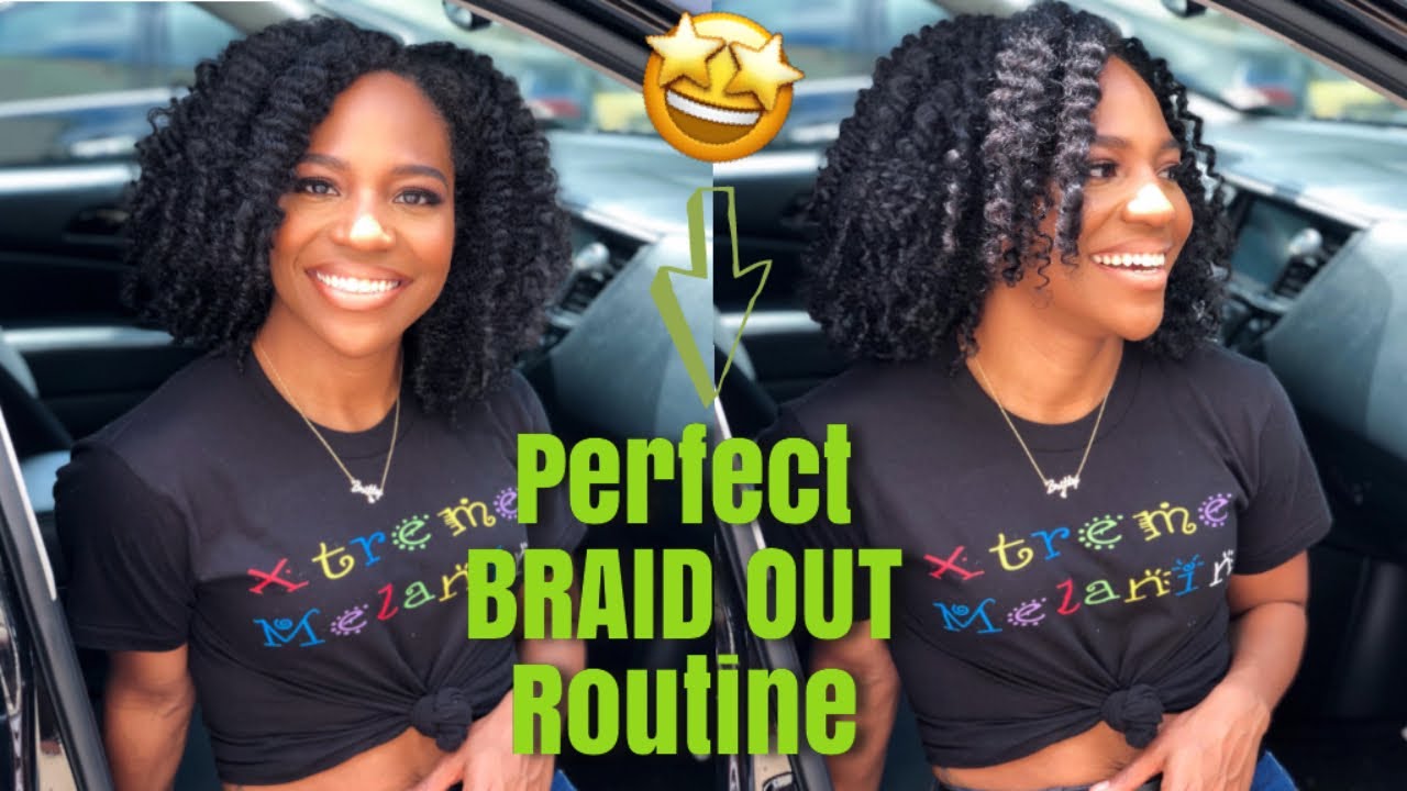 Perfect Braid Out Routine on Natural Hair! - YouTube