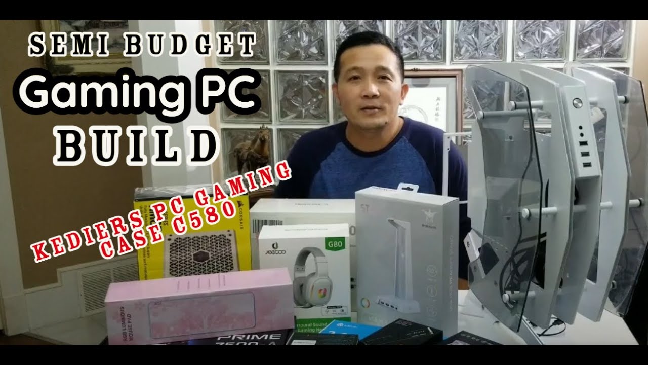 SEMI Budget Gaming PC Build with KEDIERS Open frame Case C580 - YouTube