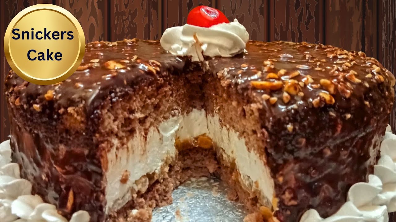 Snickers Cake | Moist Snickers cake that melts in your mouth ...