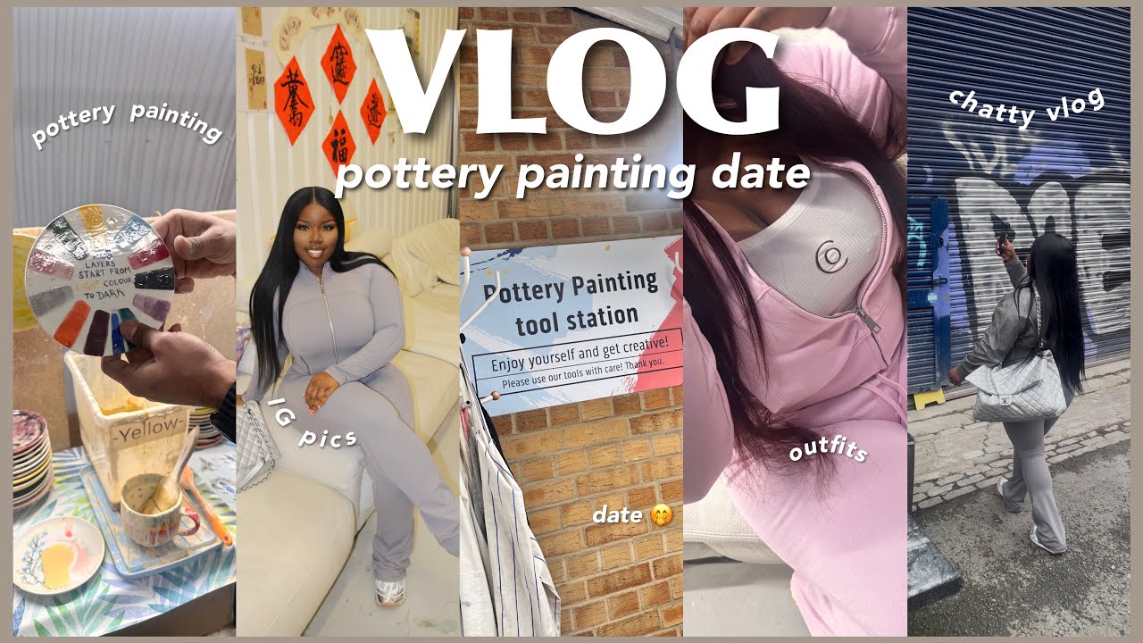 VLOG : POTTERY PAINTING DATE! TOKEN STUDIO, TAKING INSTA PICS, I GOT A ...