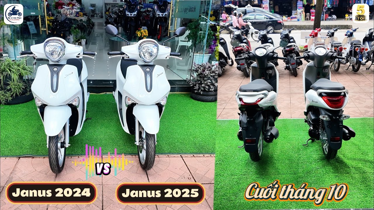 “VỀ ĐẠI LÝ” Janus 125 2025 VS Janus 125 2024 ️ Janus 125 2025 có gì HOT ...