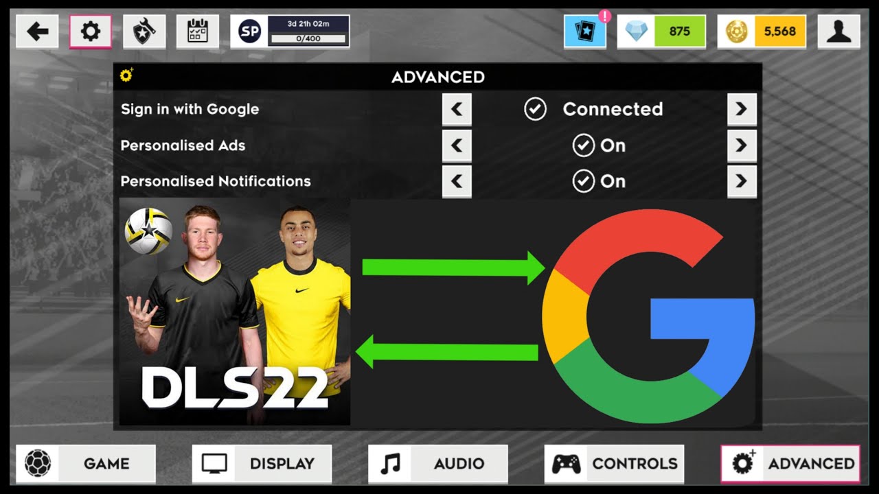 DLS 22 Sign in With Google | Dream League Soccer 2022 - YouTube