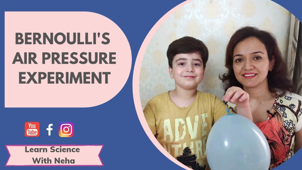 BERNOULLI'S AIR PRESSURE EASY EXPERIMENT I LEARN SCIENCE WITH NEHA ...
