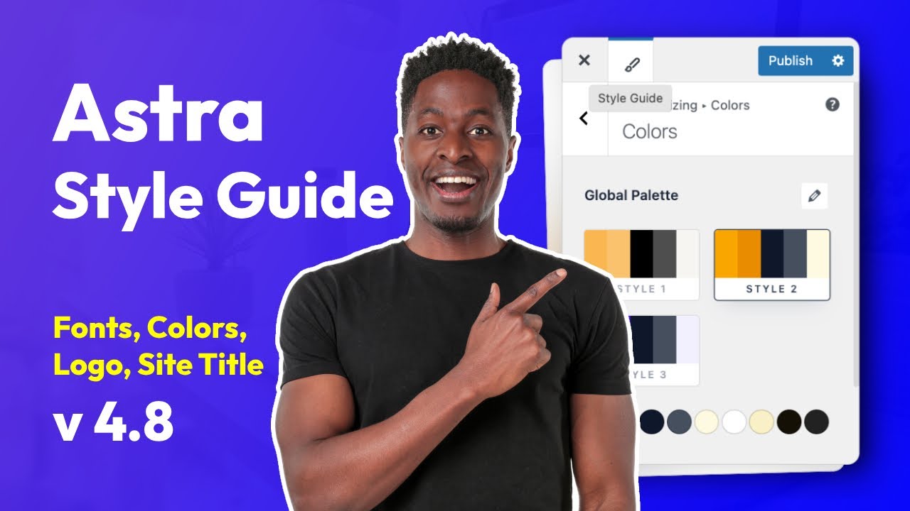 Astra style guide v4.8 - Manage all website fonts, colors, logos in one ...