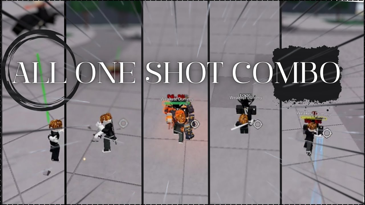 One shot combo for every character in The Strongest Battlegrounds - YouTube