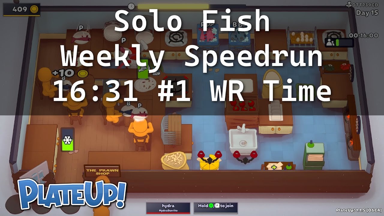 Solo Fish weekly speedrun - 16:31 #1 WR time! (Apr 9-16, 2023 ...