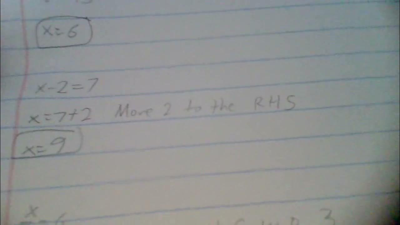 Solving for a missing variable Part 1 - YouTube