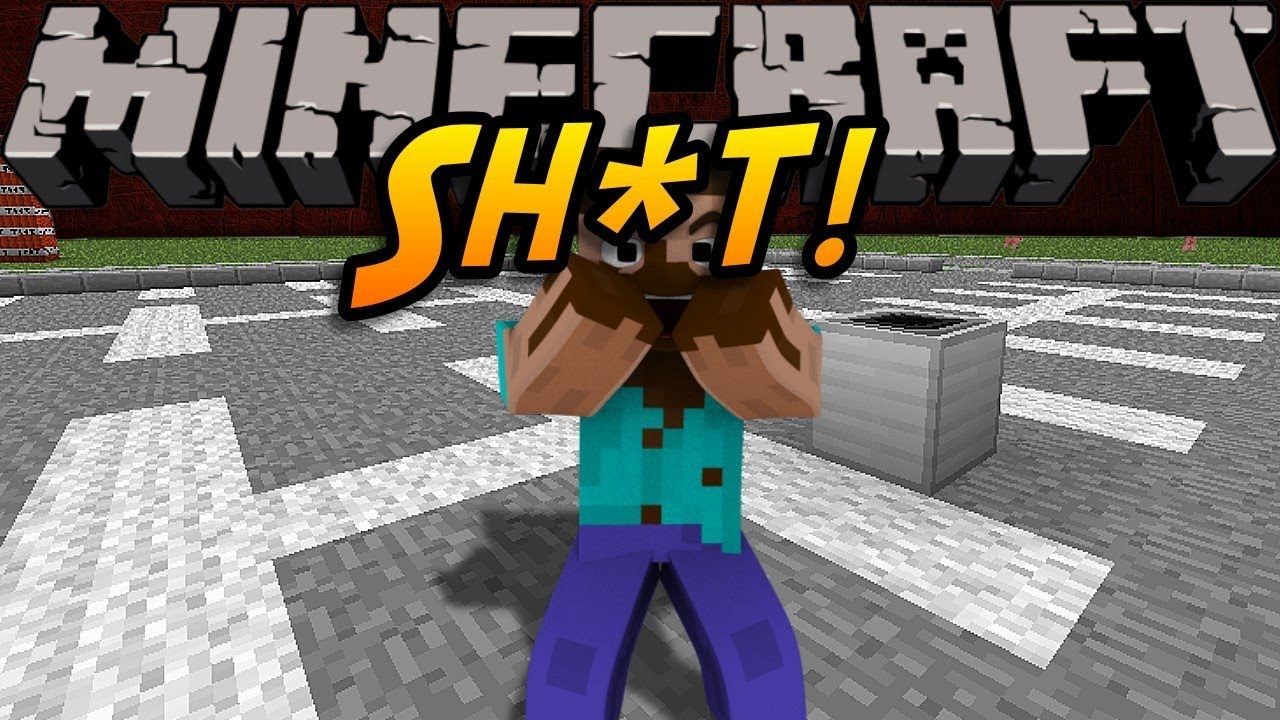 Poop Everywhere! (Minecraft Sh*t mod showcase!) - YouTube