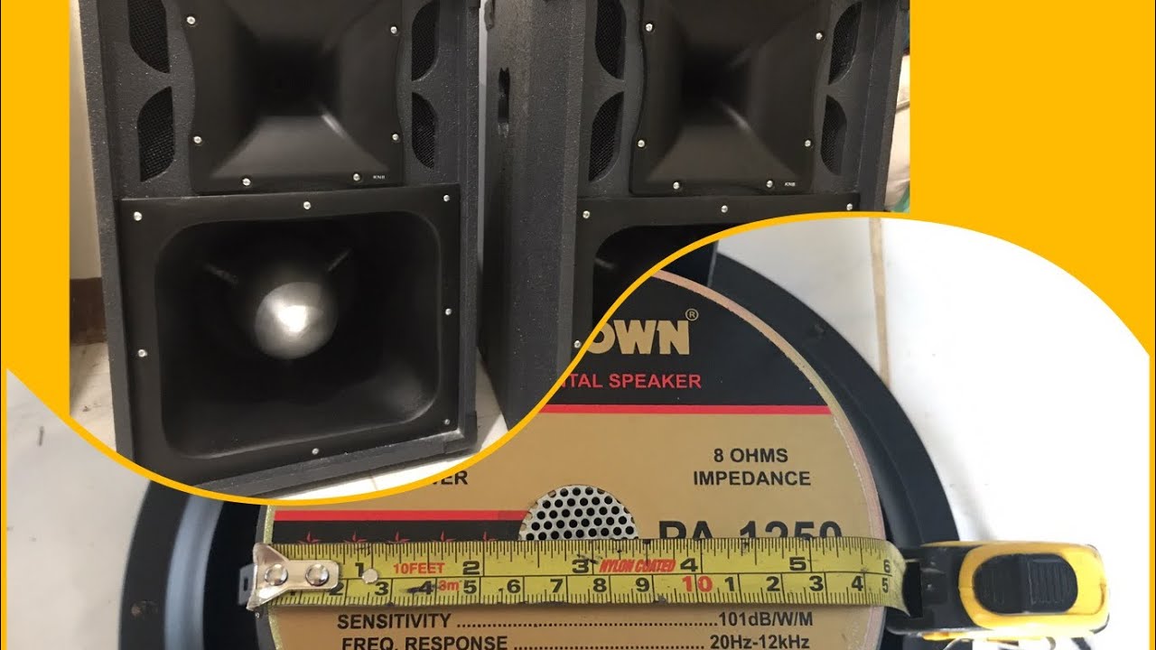 Mid high D12 BULLET type & HORN speaker box - YouTube