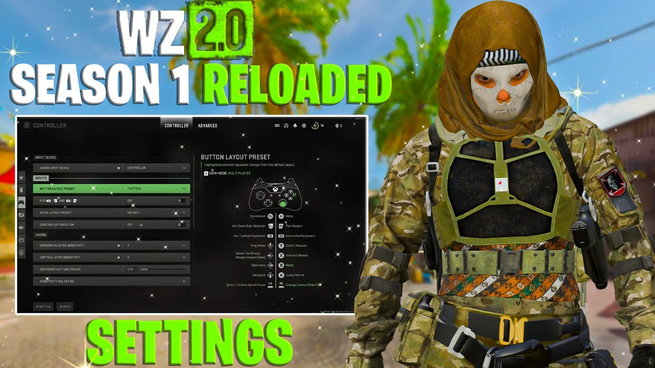 The BEST CONTROLLER SETTINGS for WARZONE 2.0!! (Best Settings Season 1 ...