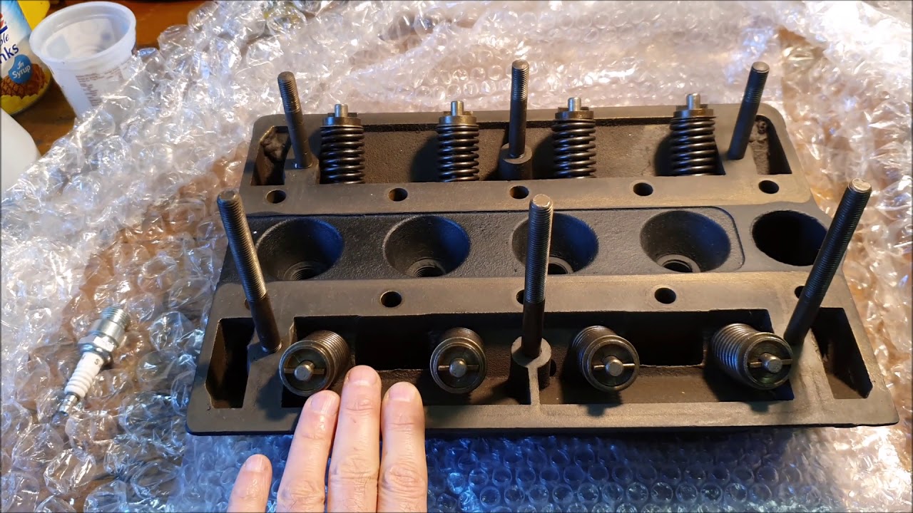 Pre war Riley 9 head and block - YouTube