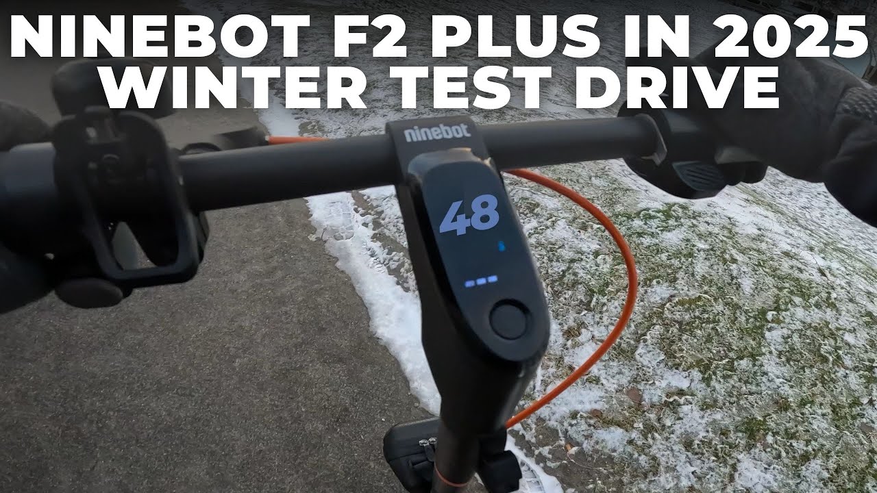 Ninebot F2 Plus Ride with 32 KM/H | Winter Ride 2025 - YouTube