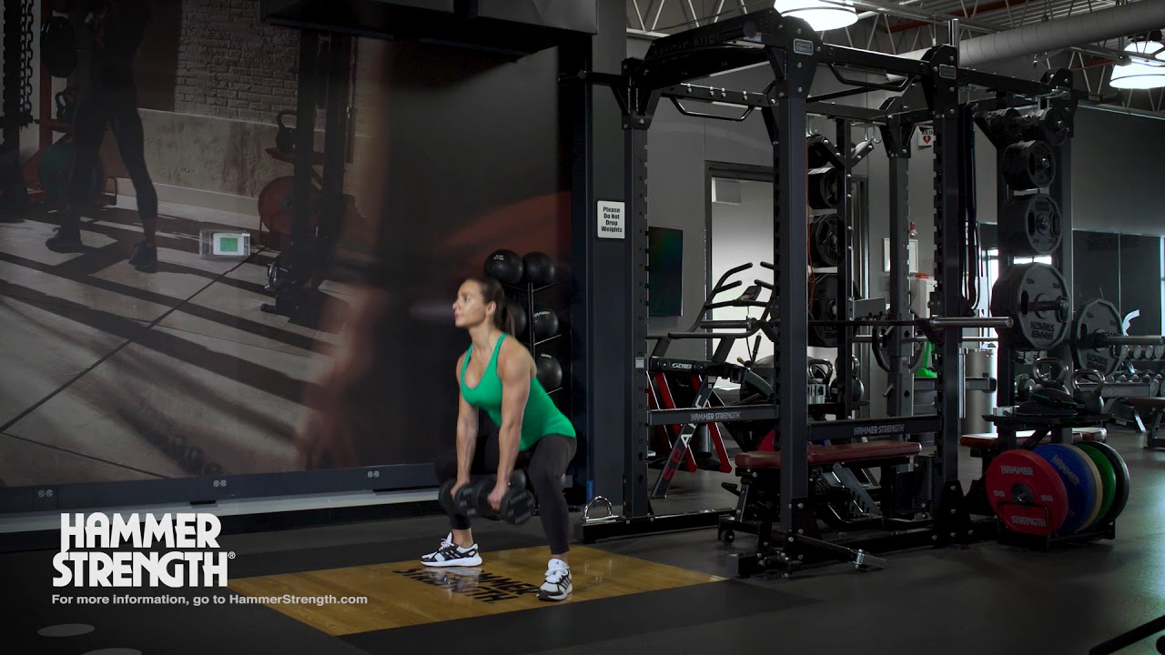 Dumbbell Sumo Squat Variation 2 - YouTube