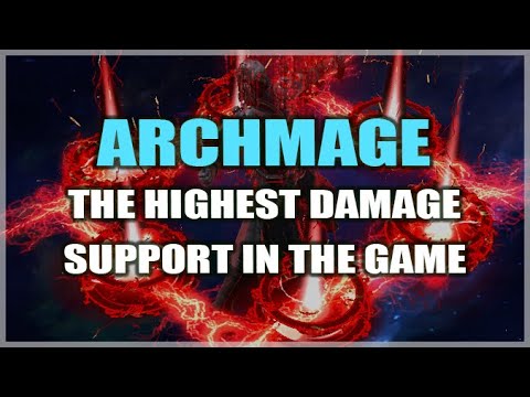 PATH of EXILE: ARCHMAGE - The Highest Damage Support in the Game - YouTube
