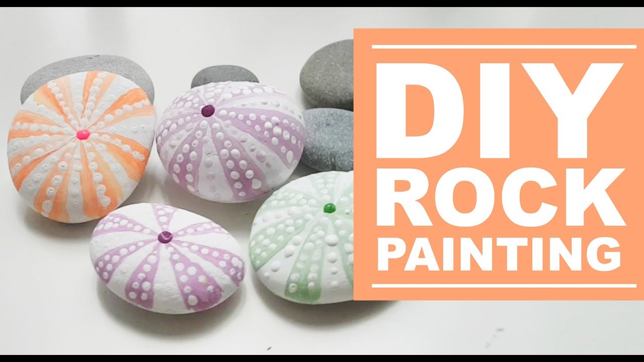DIY ROCK PAINTING - SEA SHELLS - YouTube