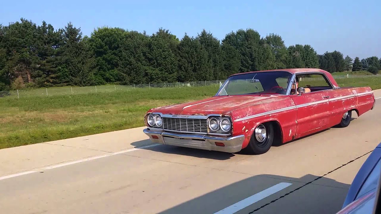 64 impala going to camp n drag 2014 - YouTube