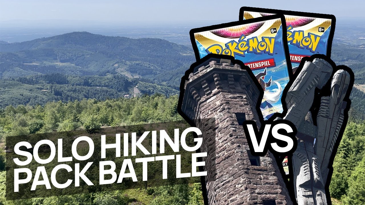 Solo Hiking in the Black Forest - Doing a Pokemon Pack Battle - YouTube