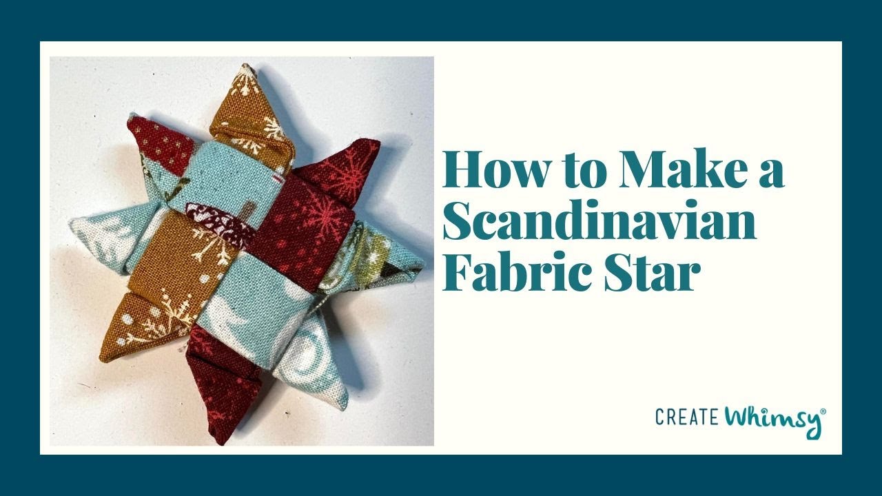 Scandinavian Fabric Star Ornament - YouTube