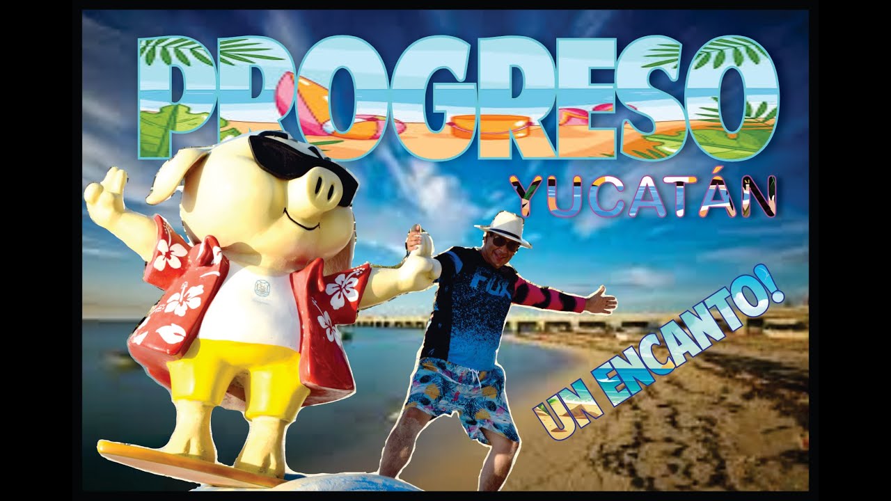 PLAYA PROGRESO Y PIG BEACH EN YUCATÁN - YouTube
