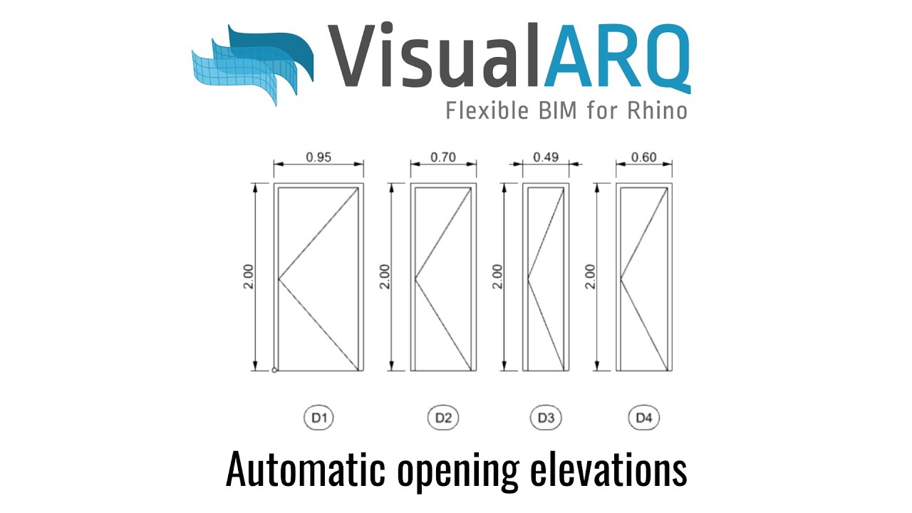 Quick opening elevations with VisualARQ - YouTube