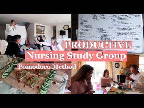 HOW I STUDY FOR NURSING SCHOOL! POMODORO METHOD, STUDY GROUP, FIRST OB ...