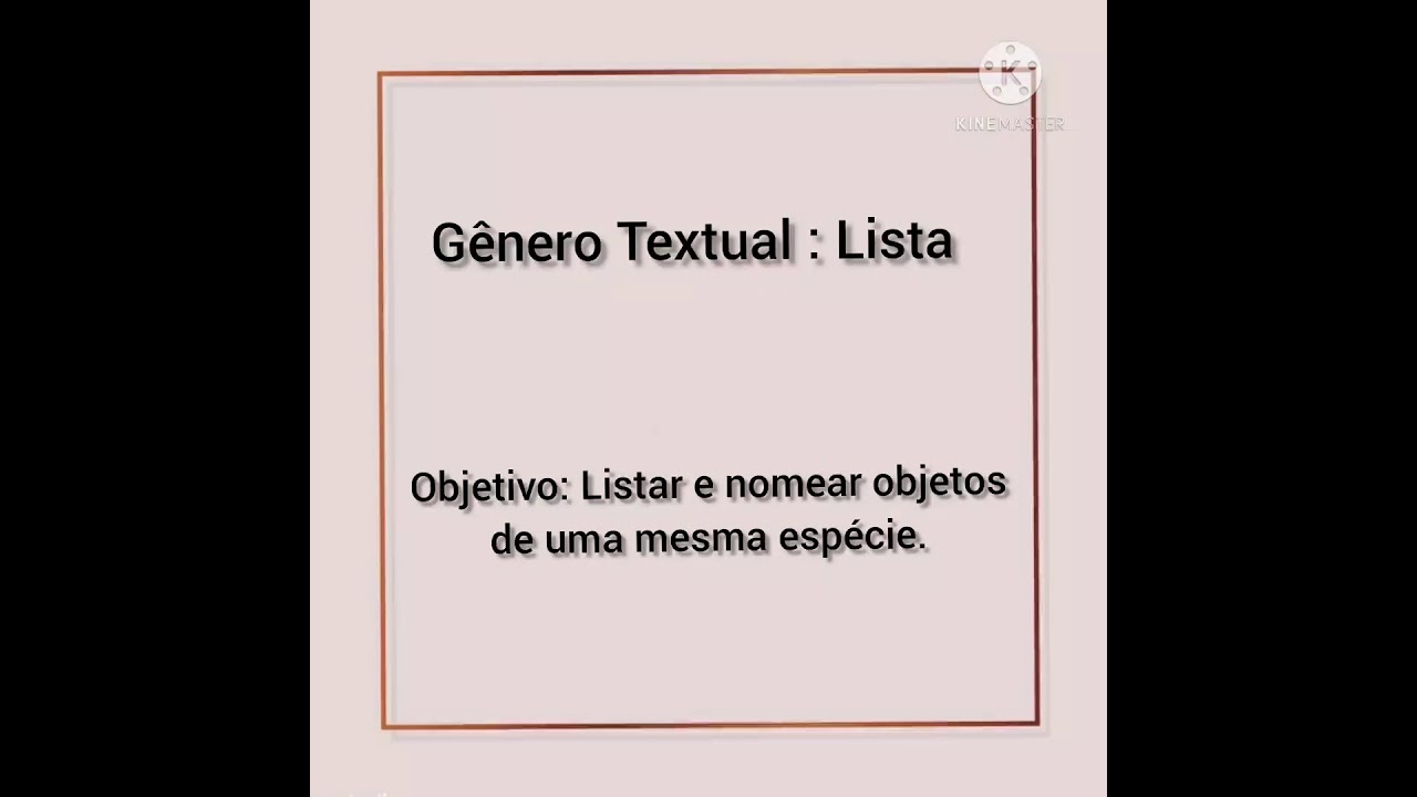 Aula de Português- 4°Ano gênero Textual: Lista - YouTube