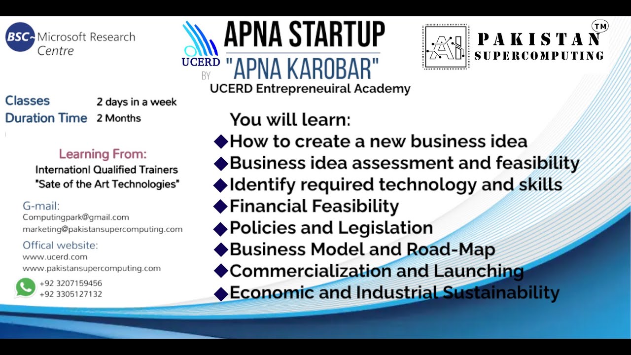 Ten 10 Steps to start a successful business (Apna-Karobar by UCERD ...
