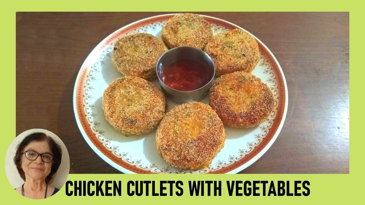 Chicken and Vegetable Cutlets / Chicken Cutlet with Vegetables / Quick ...