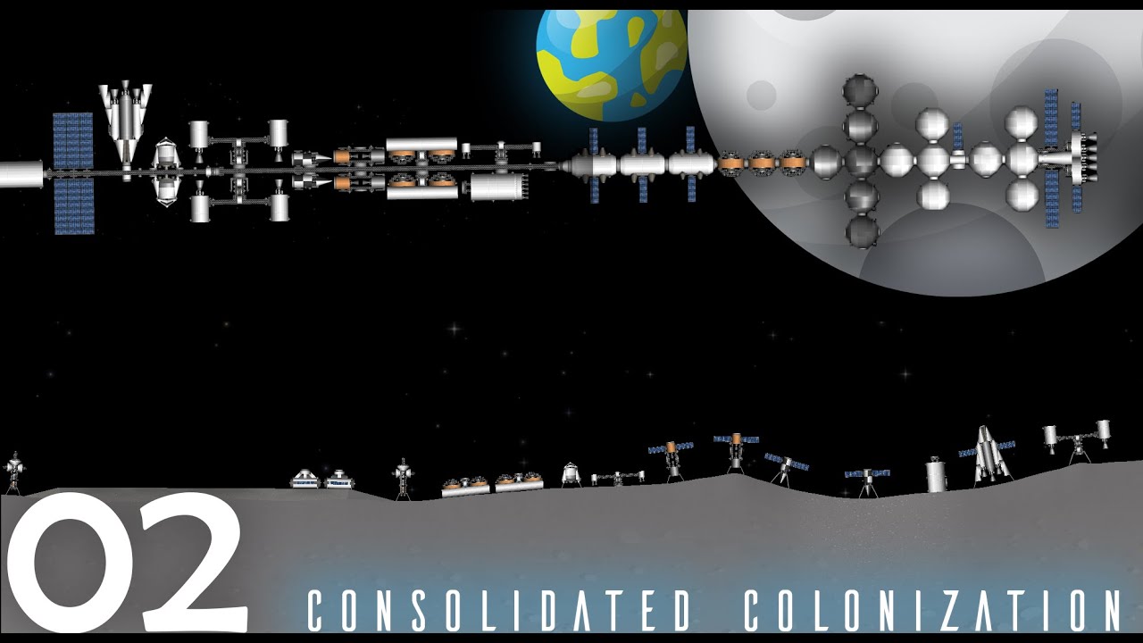 A Huge Lunar Colony Ship SFS 1.5 - Red Odyssey #2 (Reposted) - YouTube