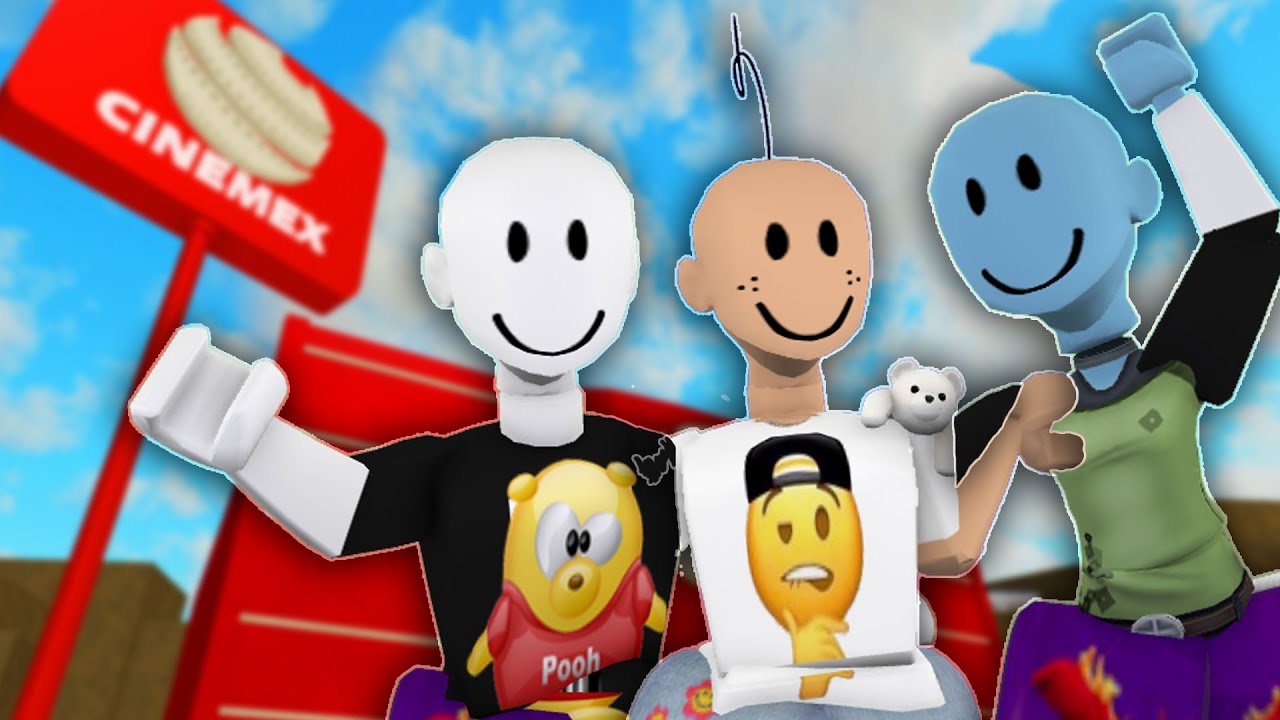 CALVOS VAN AL CINE EN ROBLOX - YouTube