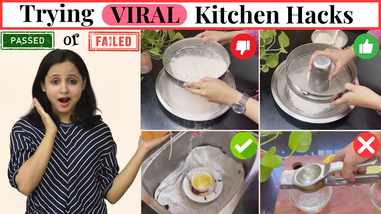 Trying VIRAL Kitchen Hacks–Do They Actually Work? 🤔| Time & Money ...