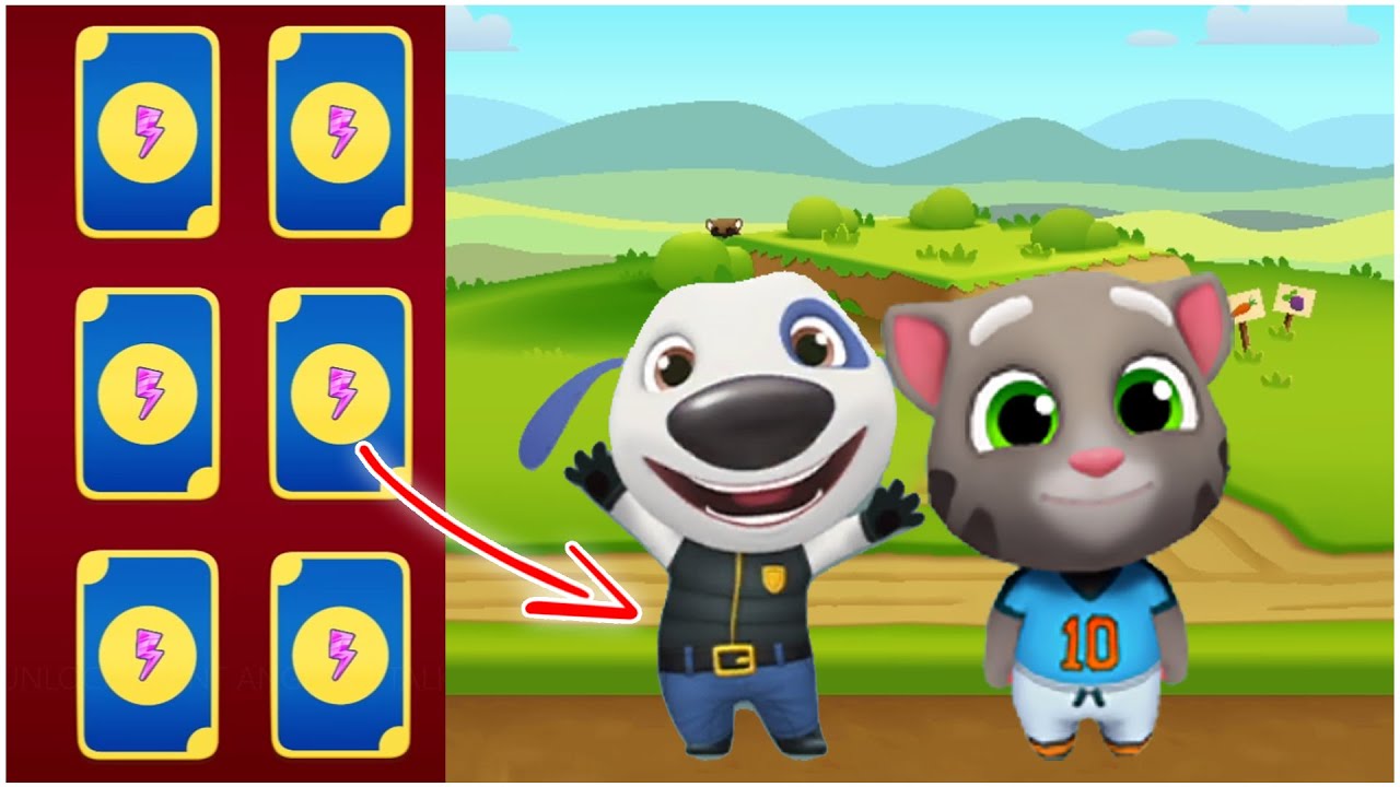 UNLOCK NEW CHARACTER WITH LUCKY CARDS - TALKING TOM GOLD RUN LUNAR NEW ...