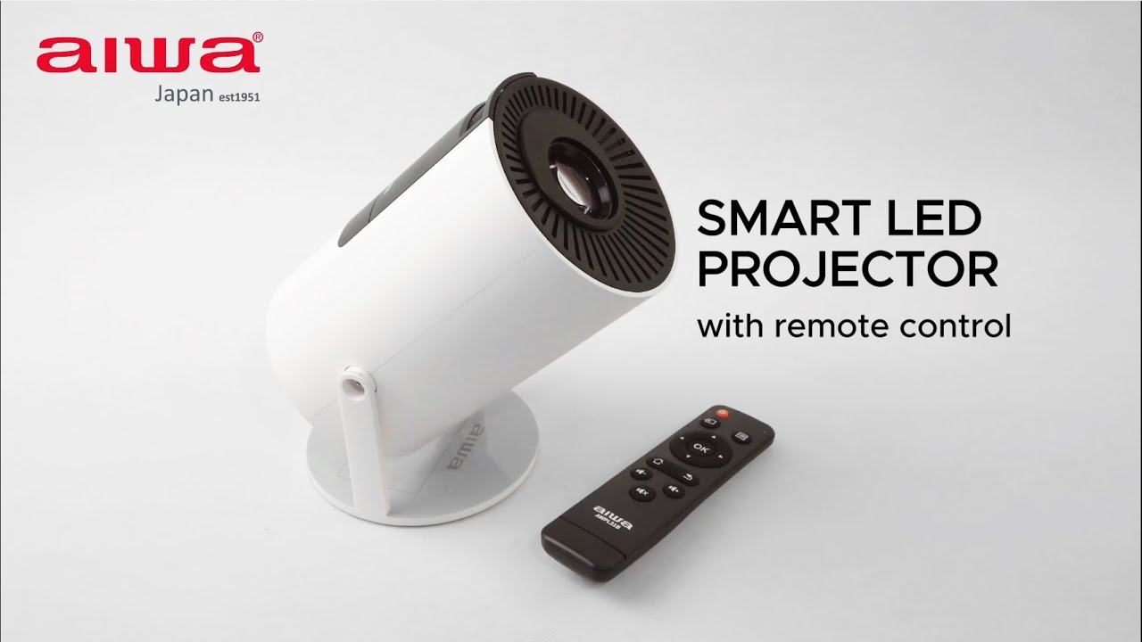 AIWA WIFI LED Projector - up to 130inch Projection, Angle Adjustable ...